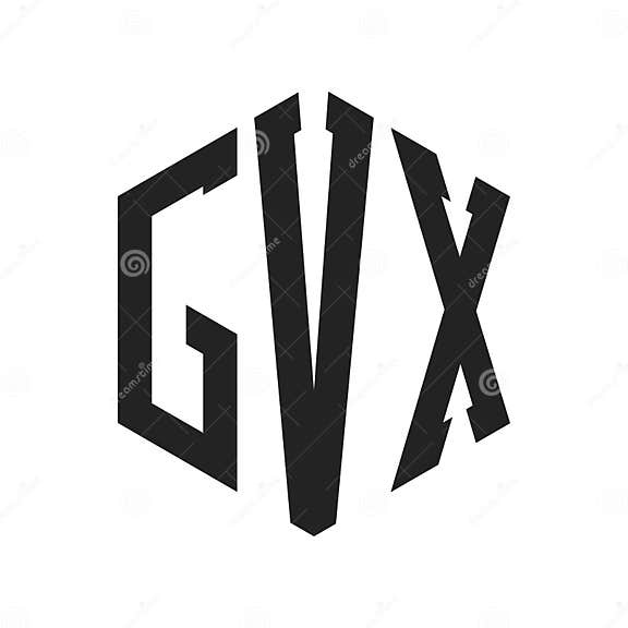 GVX Logo Design. Initial Letter GVX Monogram Logo Using Hexagon Shape ...