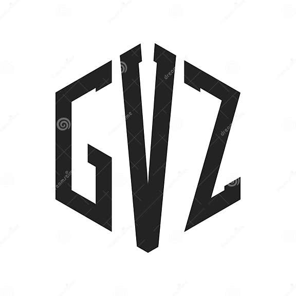 GVZ Logo Design. Initial Letter GVZ Monogram Logo Using Hexagon Shape ...