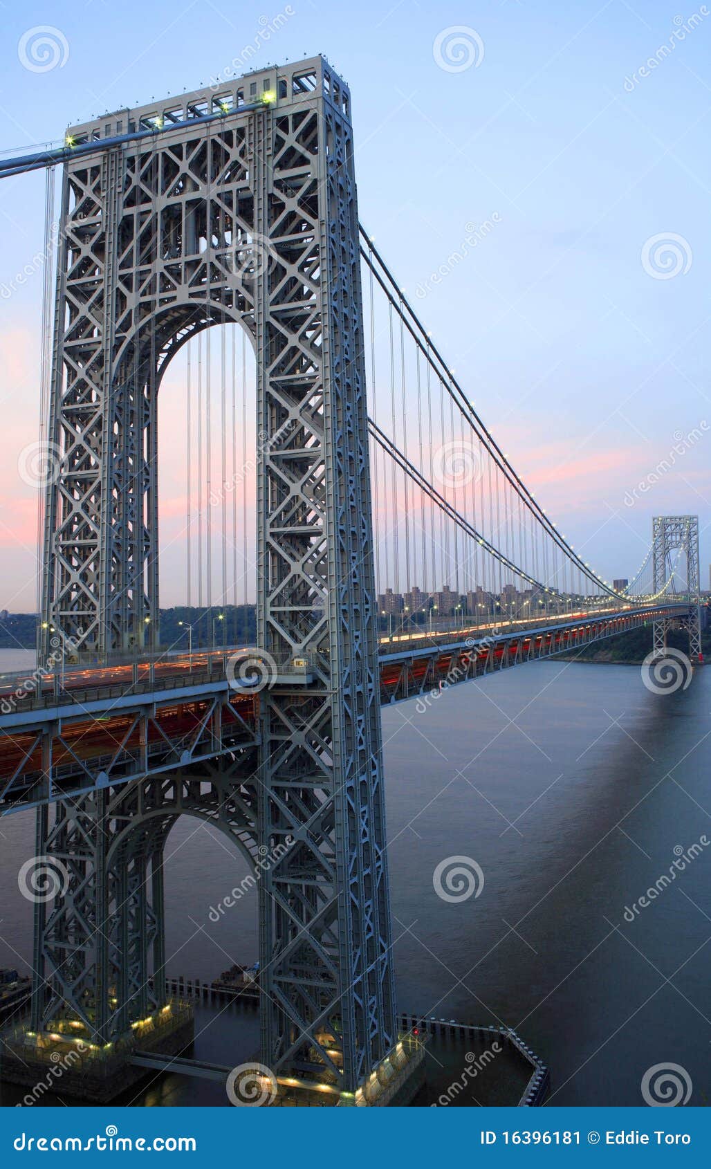 GW Bridge from NJ stock image. Image of city, george - 16396181