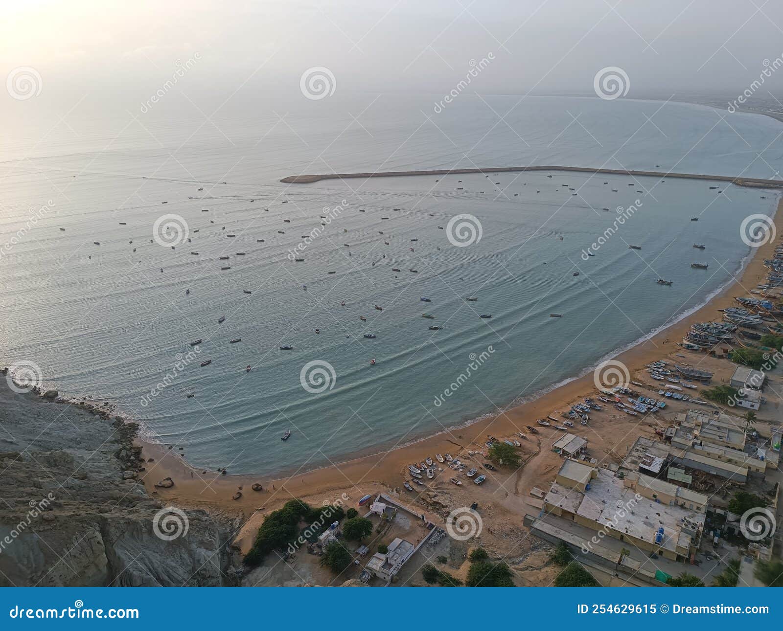 Gwadar Sea stock image. Image of cliff, coast, water - 254629615