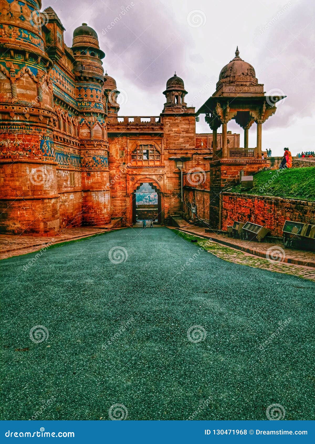 Gwalior fort redaktionell arkivfoto. Bild av gwalior - 130471968