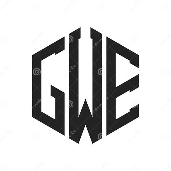 GWE Logo Design. Initial Letter GWE Monogram Logo Using Hexagon Shape ...
