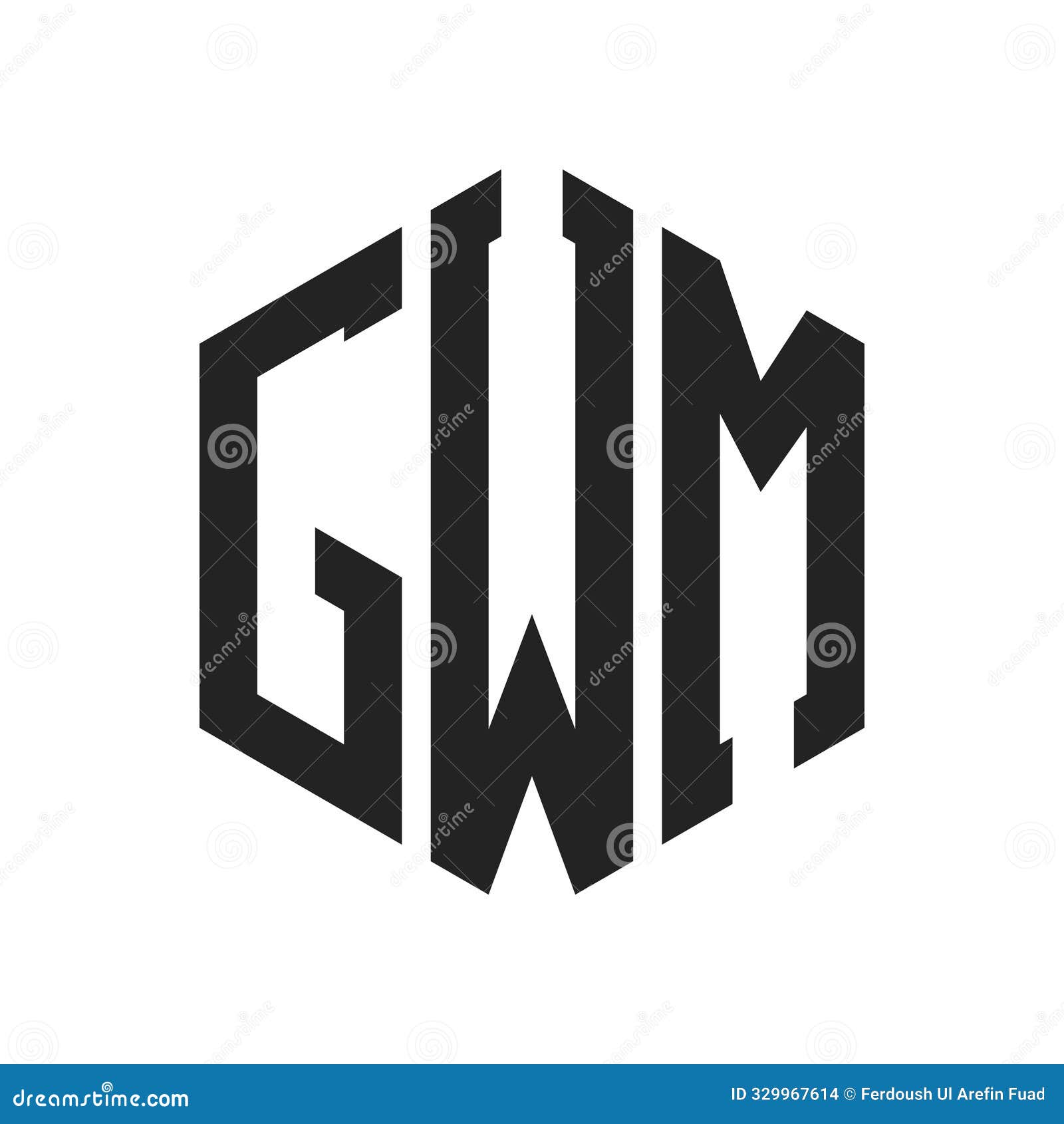 GWM Logo Design. Initial Letter GWM Monogram Logo Using Hexagon Shape ...