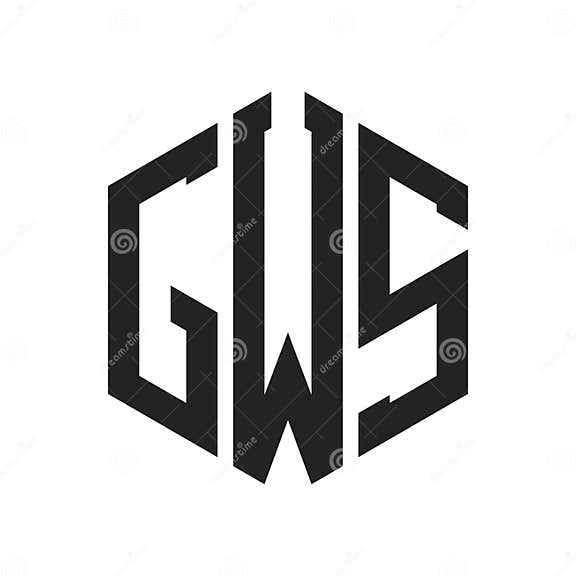 GWS Logo Design. Initial Letter GWS Monogram Logo Using Hexagon Shape ...