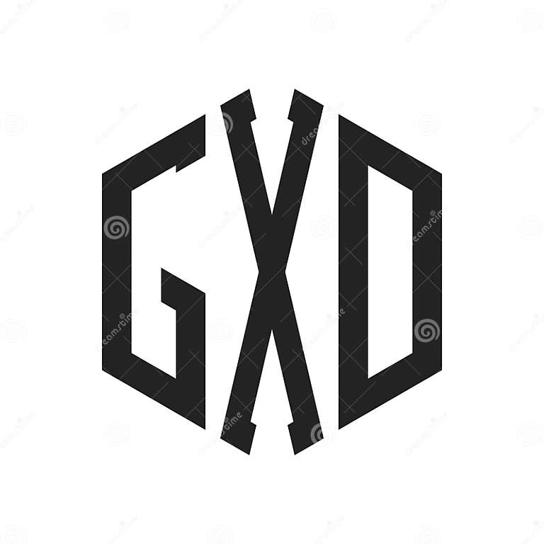 GXD Logo Design. Initial Letter GXD Monogram Logo Using Hexagon Shape ...