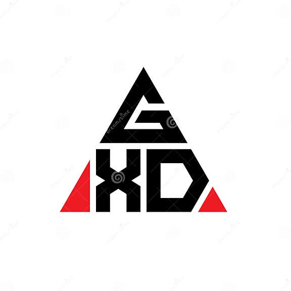 GXD Triangle Letter Logo Design with Triangle Shape. GXD Triangle Logo ...