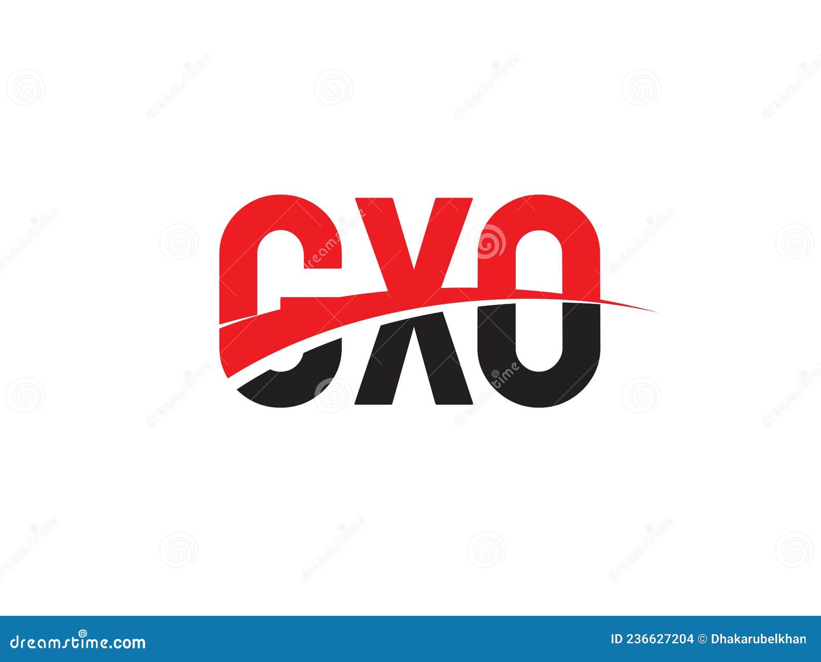 GXO Letter Initial Logo Design Vector Illustration Stock Vector ...