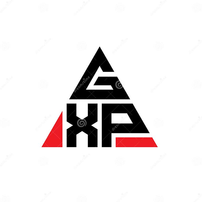 GXP Triangle Letter Logo Design with Triangle Shape. GXP Triangle Logo ...