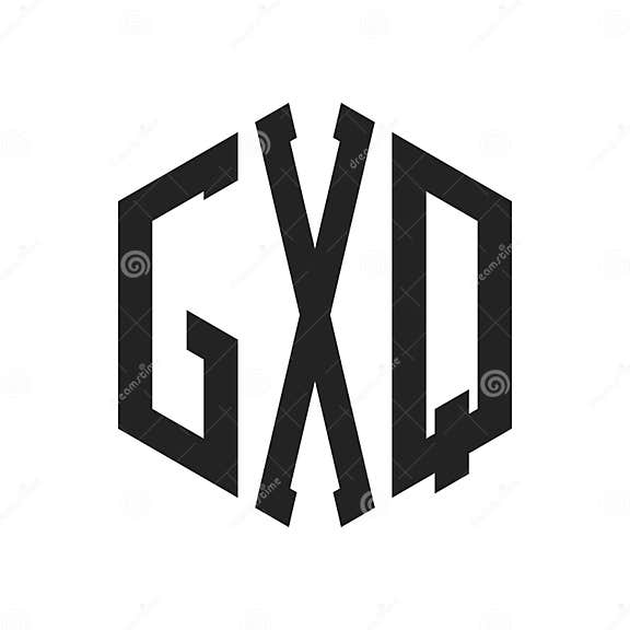 GXQ Logo Design. Initial Letter GXQ Monogram Logo Using Hexagon Shape ...