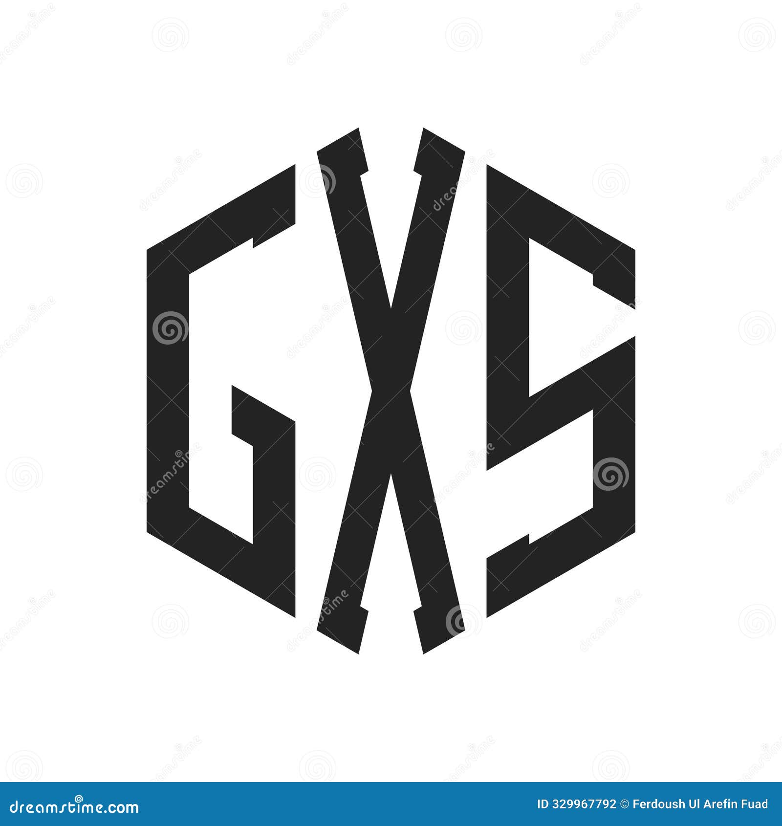 GXS Logo Design. Initial Letter GXS Monogram Logo Using Hexagon Shape ...