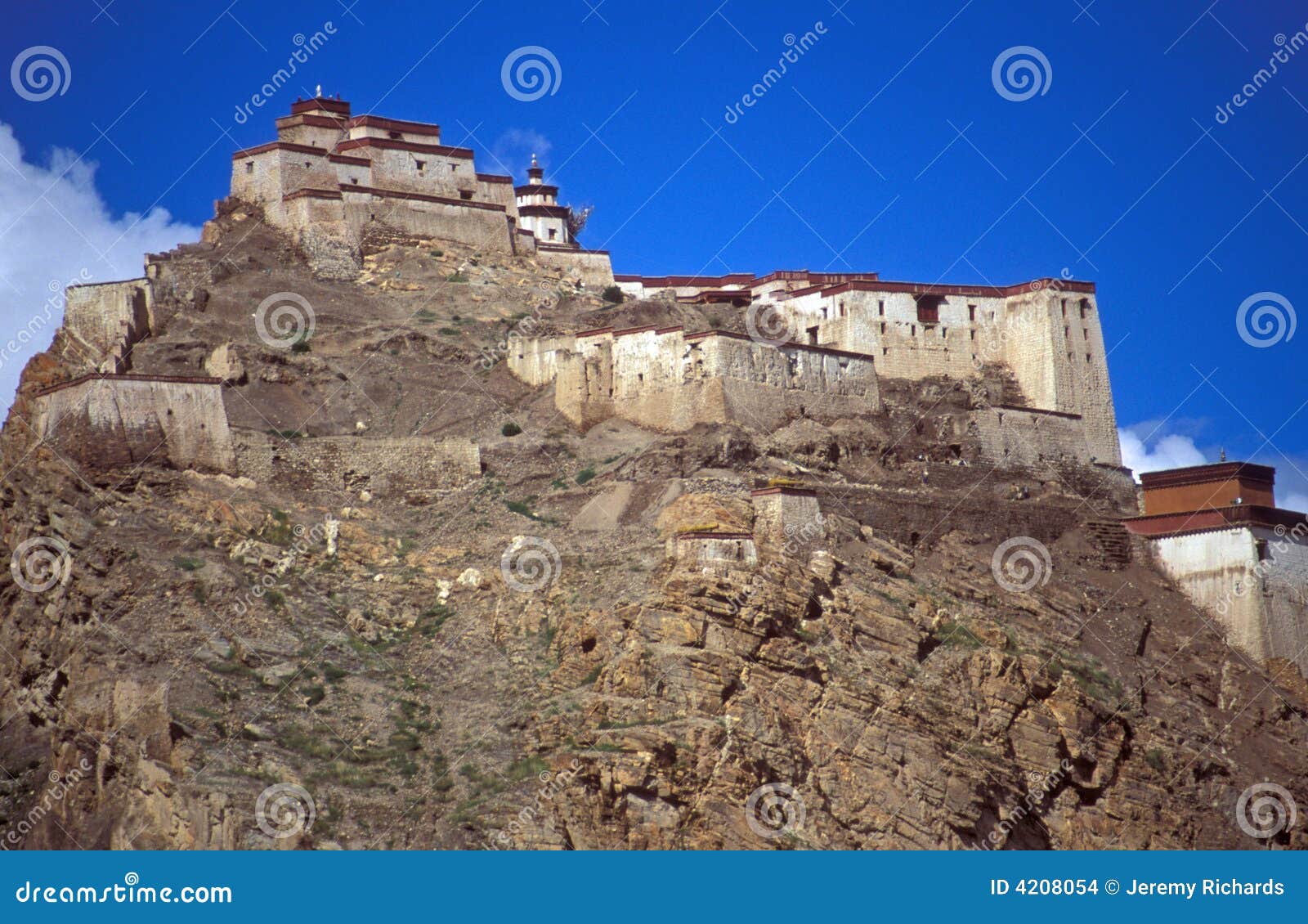Gyantse Fort, Tibet stock photo. Image of tibet, china - 4208054
