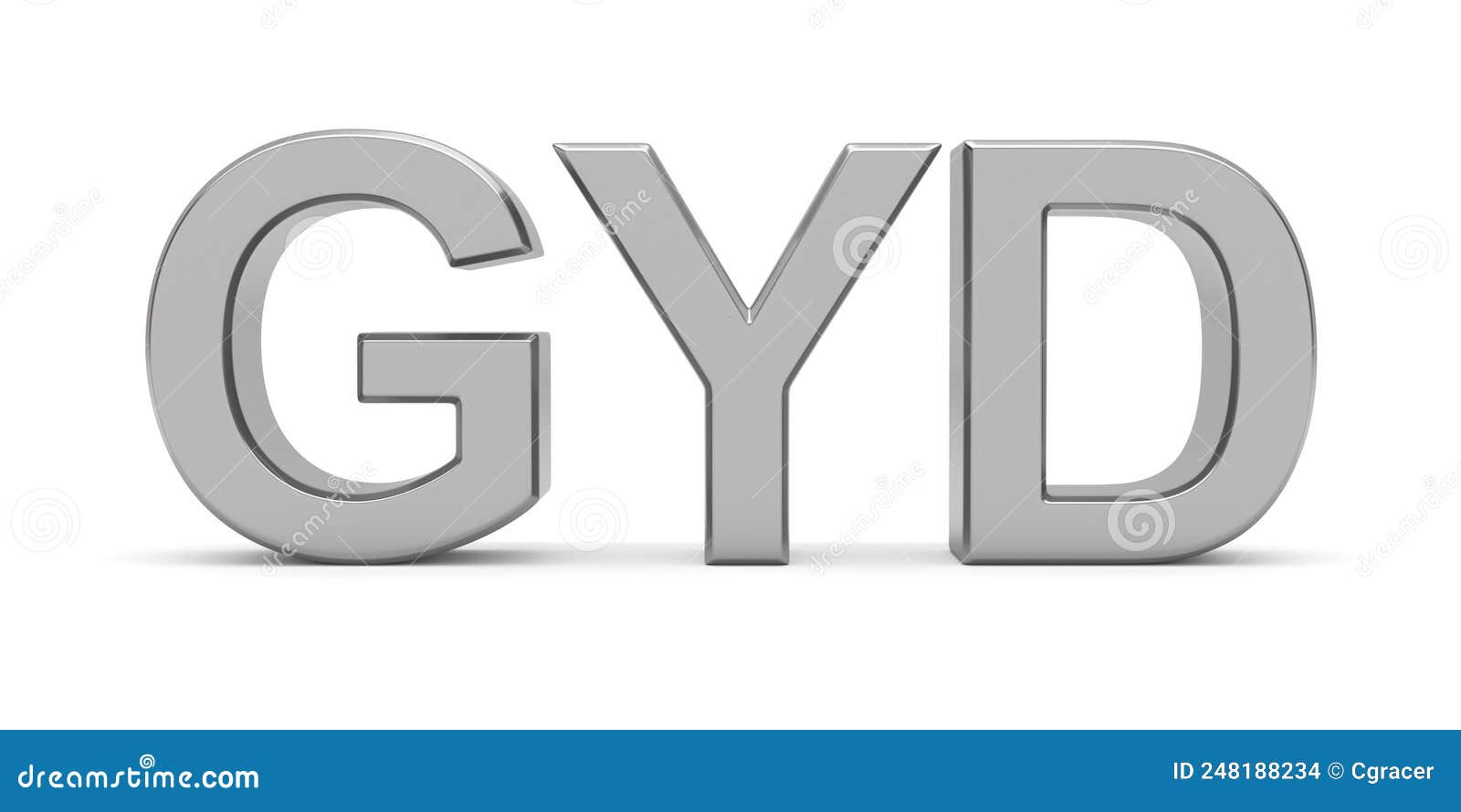 GYD Guyanese Dollar Currency Code Stock Illustration - Illustration of ...