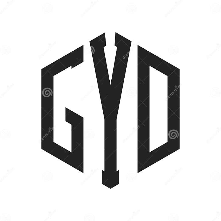 GYD Logo Design. Initial Letter GYD Monogram Logo Using Hexagon Shape ...