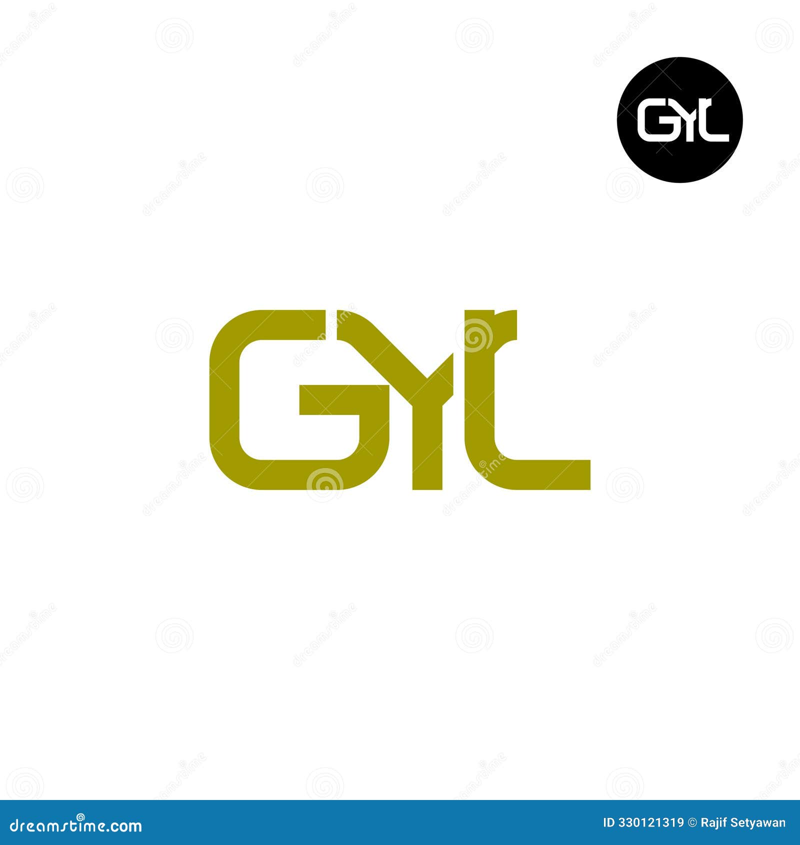 GYL Logo Letter Monogram Design Stock Vector - Illustration of ...