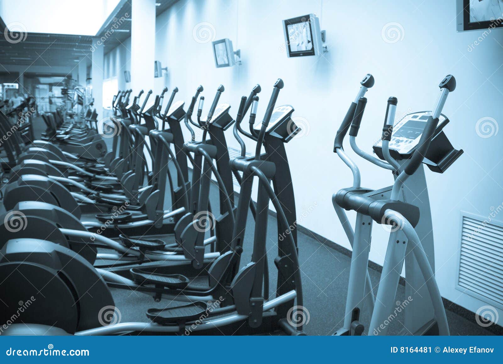 Gym stock image. Image of exercising, iron, club, indoors - 8164481