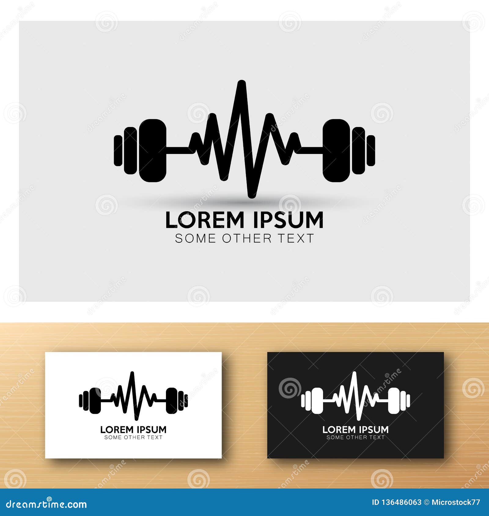 Gym abstract logo stock vector. Illustration of icons - 136486063