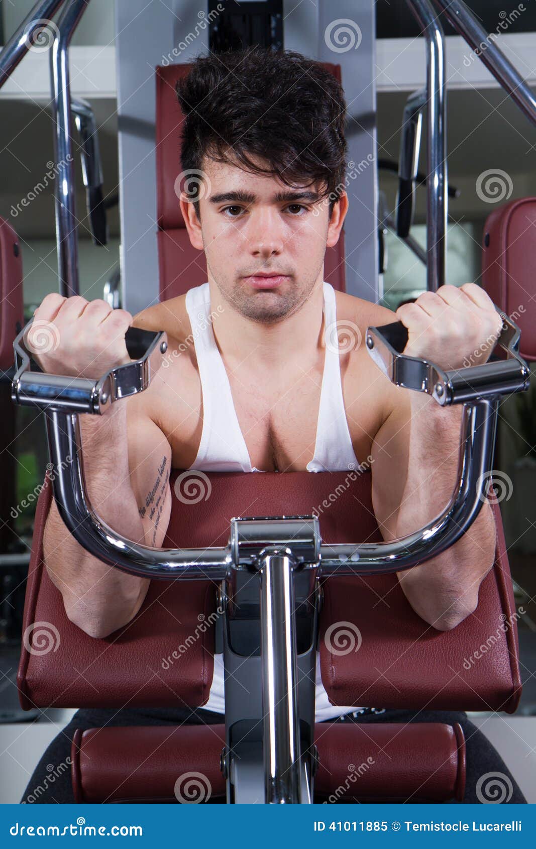 Gym boy stock image. Image of fitness, shoulder, exercise - 41011885