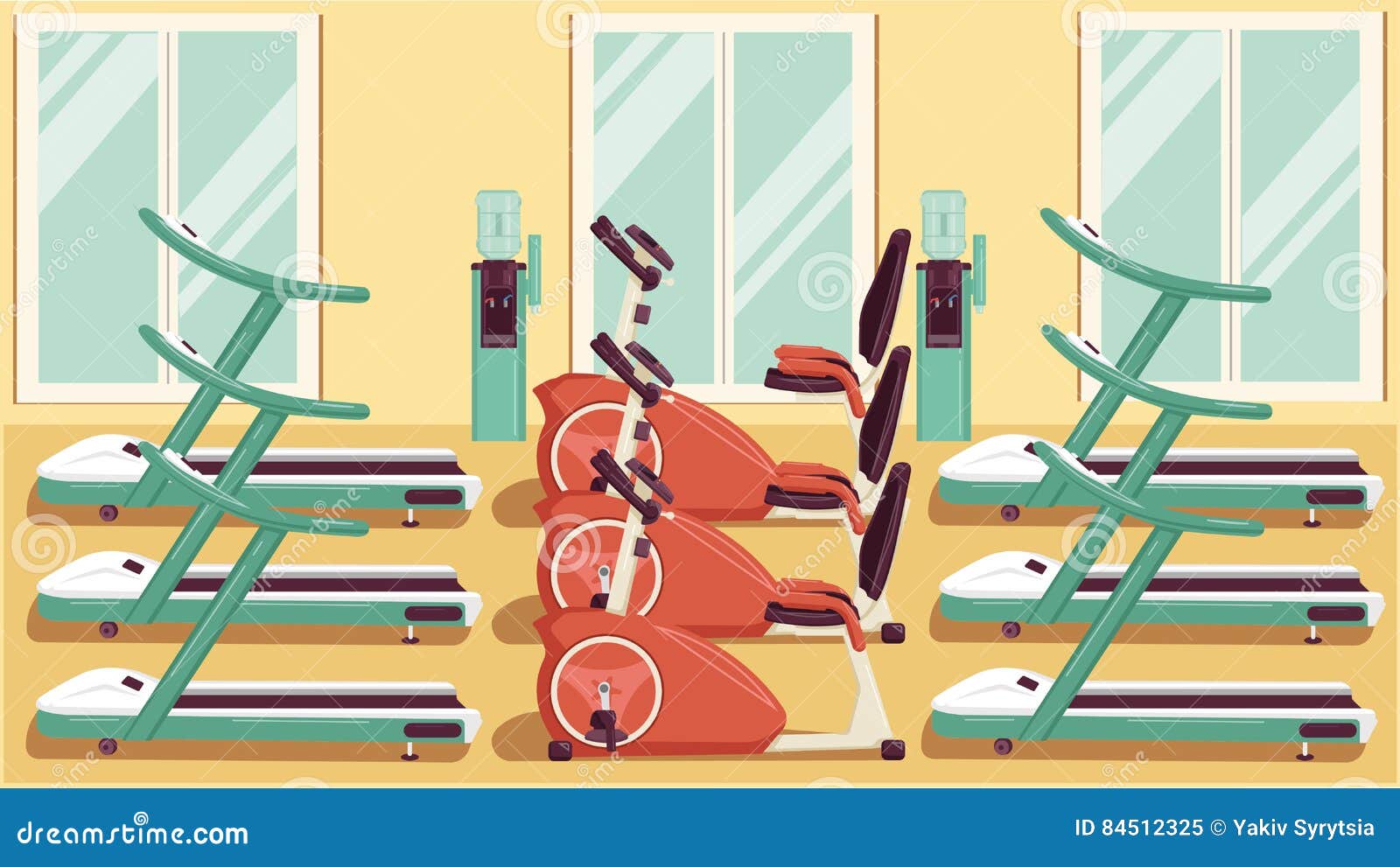 Gym Colorful 04 stock vector. Illustration of icon, infographic - 84512325