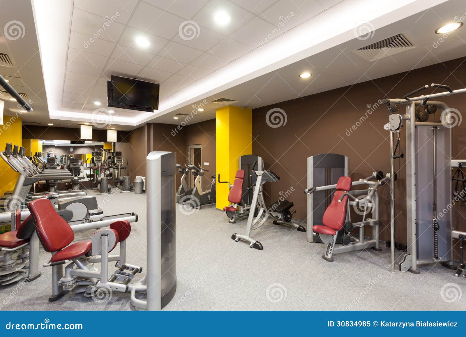 Gym stock image. Image of inside, resort, slim, recreation - 30834985