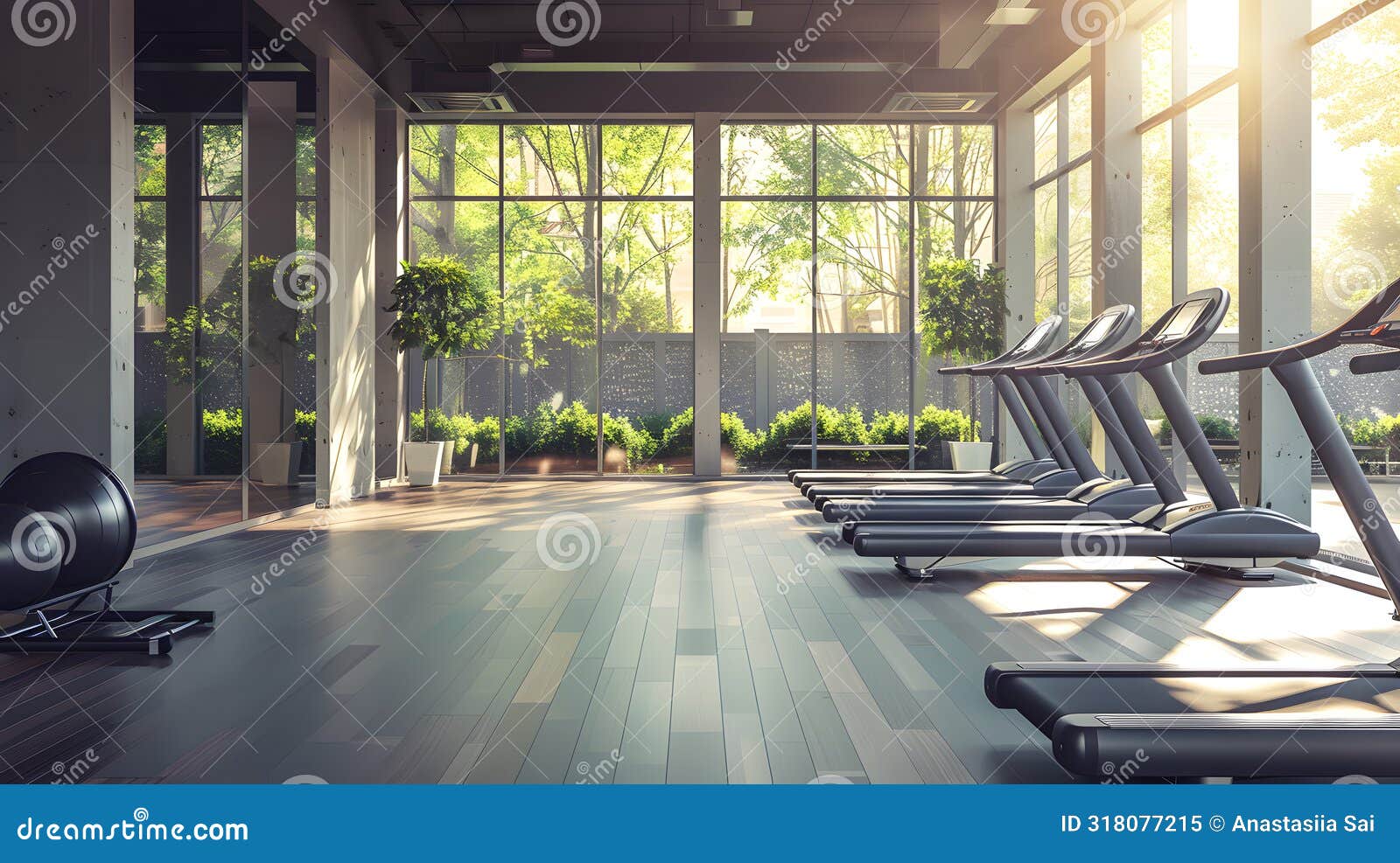 Gym design AI stock image. Image of estate, hall, architecture - 318077215