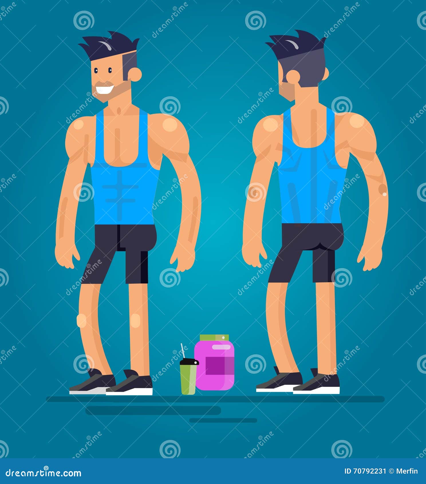 Gym design concept stock vector. Illustration of internet - 70792231