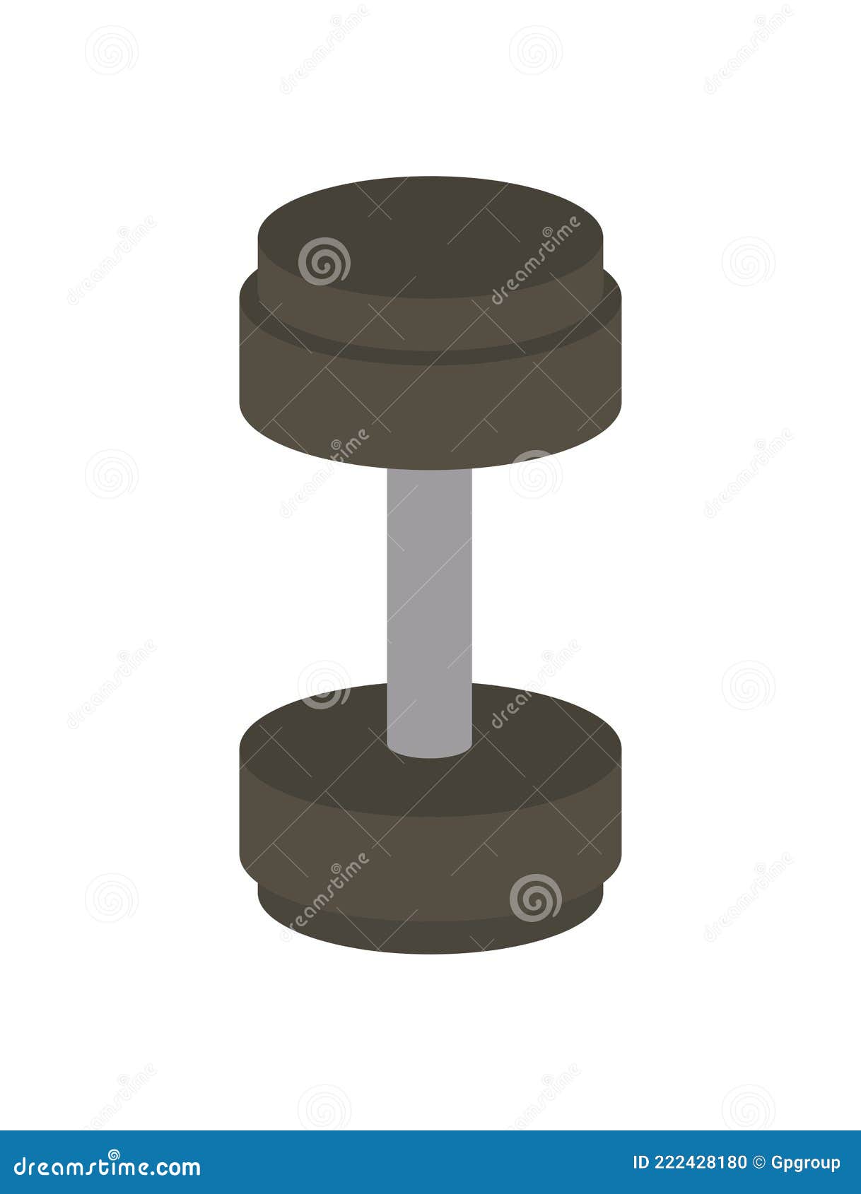 Gym dumbbell design stock vector. Illustration of vector - 222428180