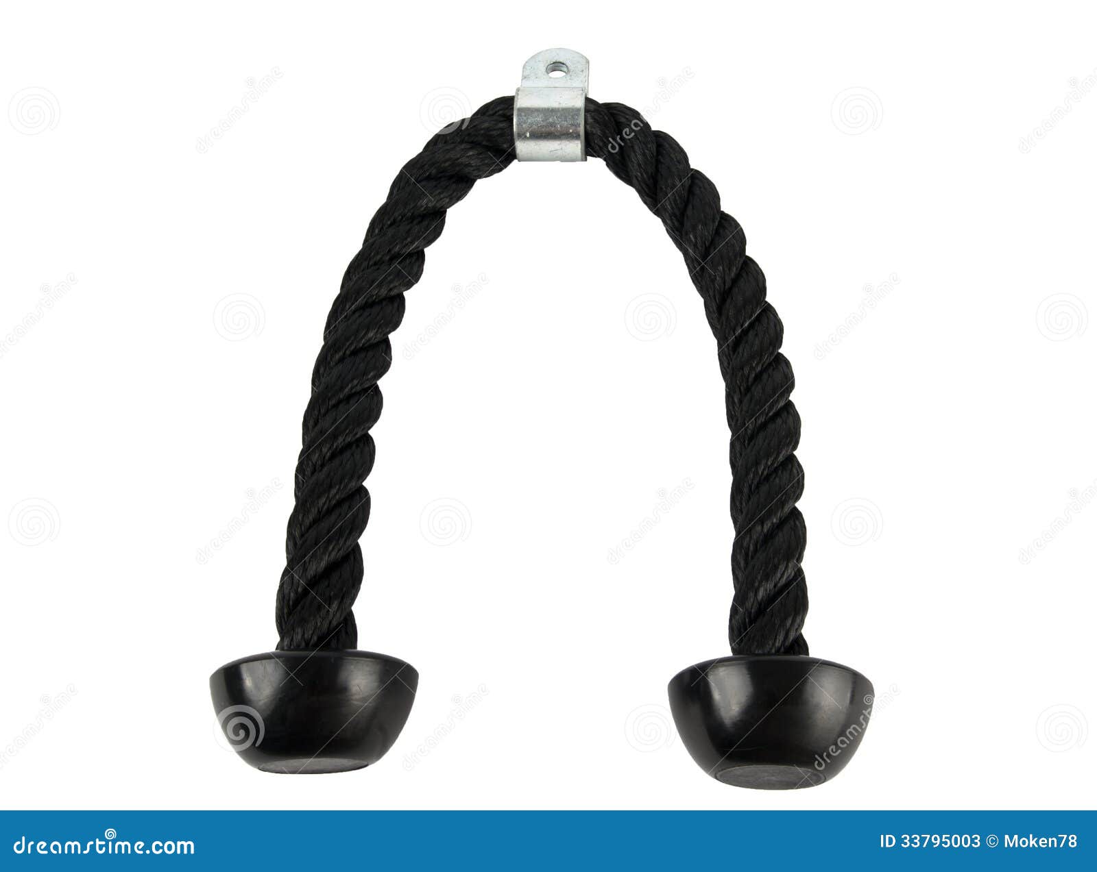 Gym Equipment Rope Isolated Stock Image - Image of workout, triceps ...