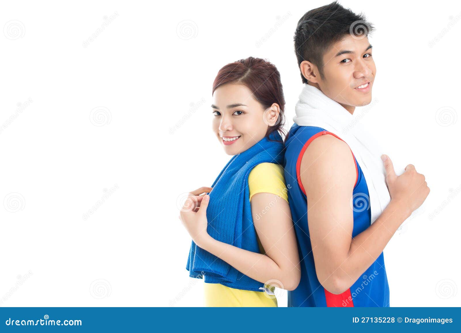Gym friends stock photo. Image of copyspaced, adults - 27135228