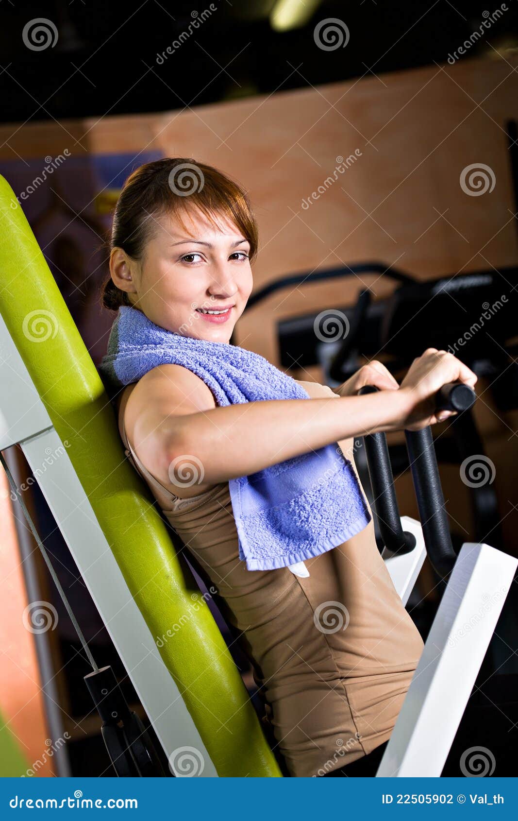 Gym girl stock photo. Image of female, build, strength - 22505902