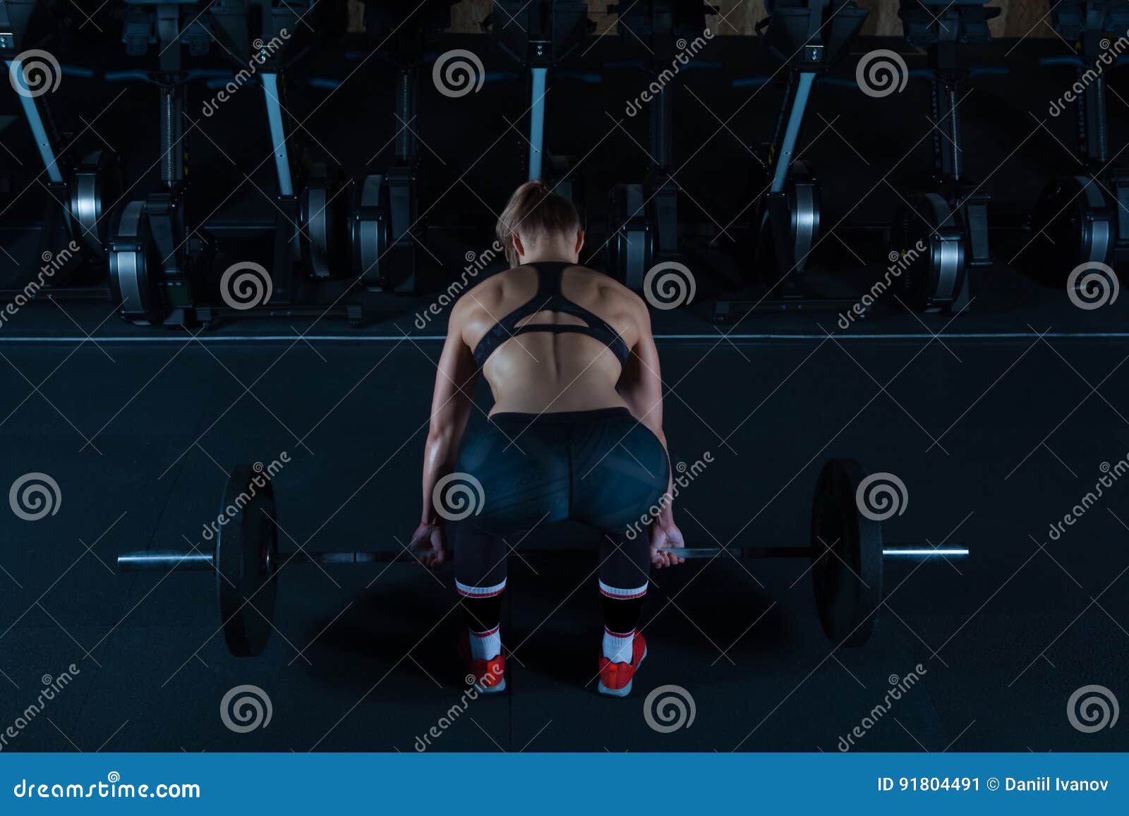 Gym hard training woman stock image. Image of athlete - 91804491