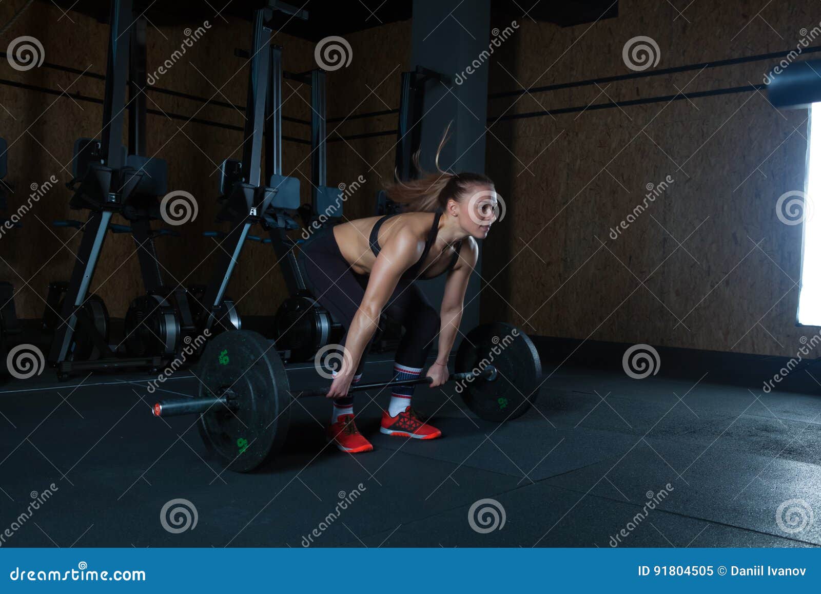 Gym hard training woman stock image. Image of woman, hard - 91804505