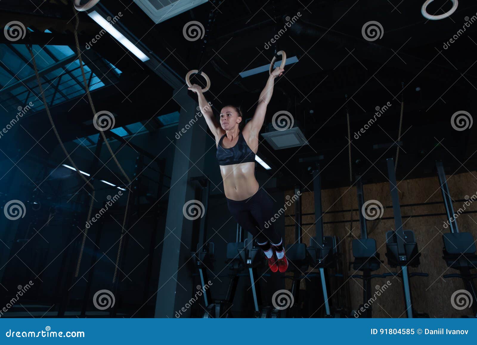 Gym hard training woman stock image. Image of workout - 91804585