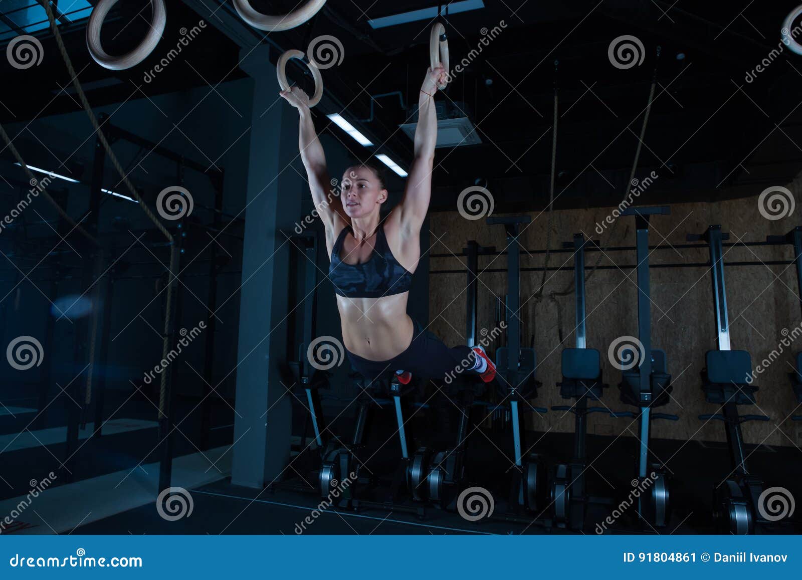 Gym hard training woman stock image. Image of athlete - 91804861