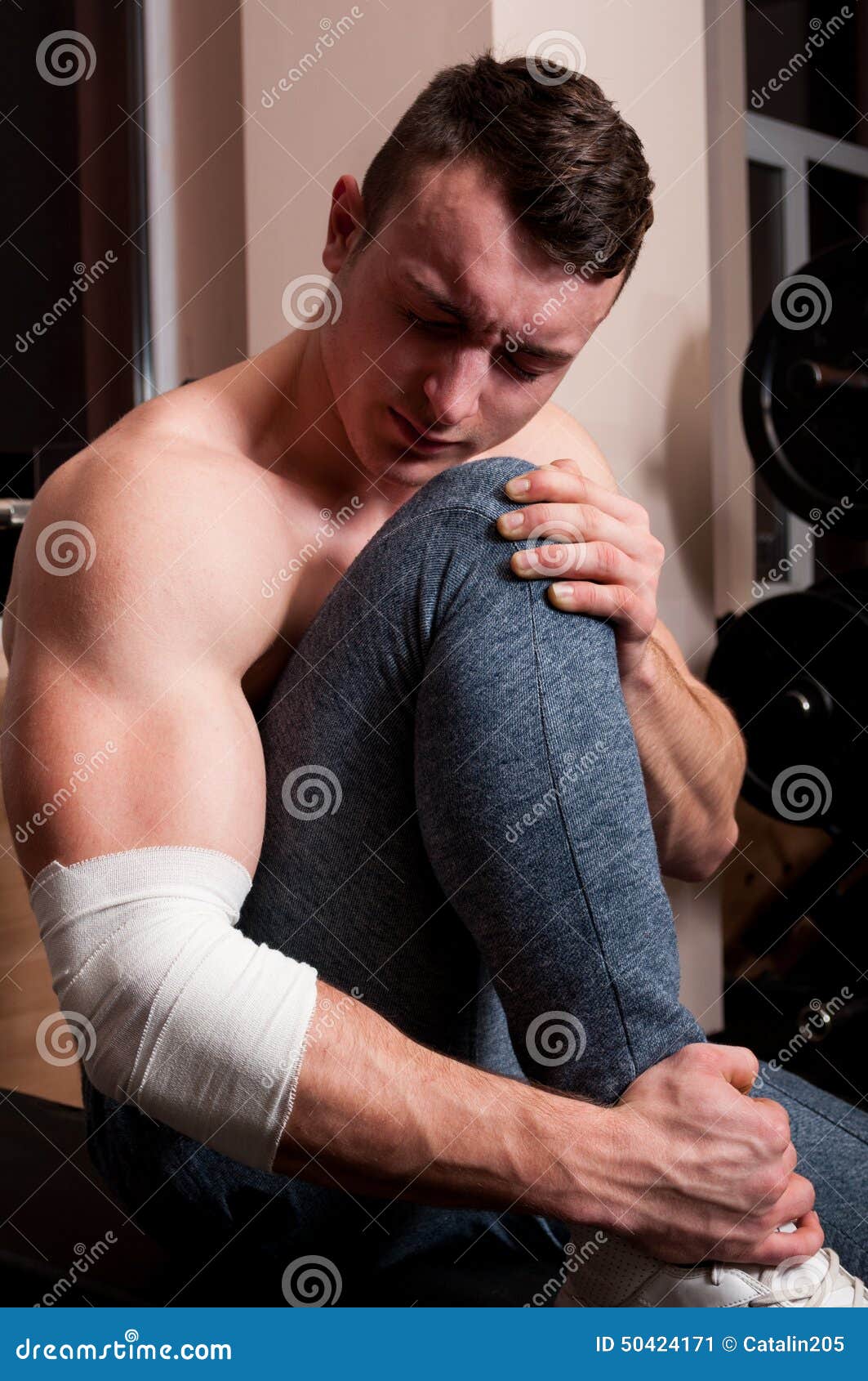 Gym injury concept stock image. Image of health, accident - 50424171