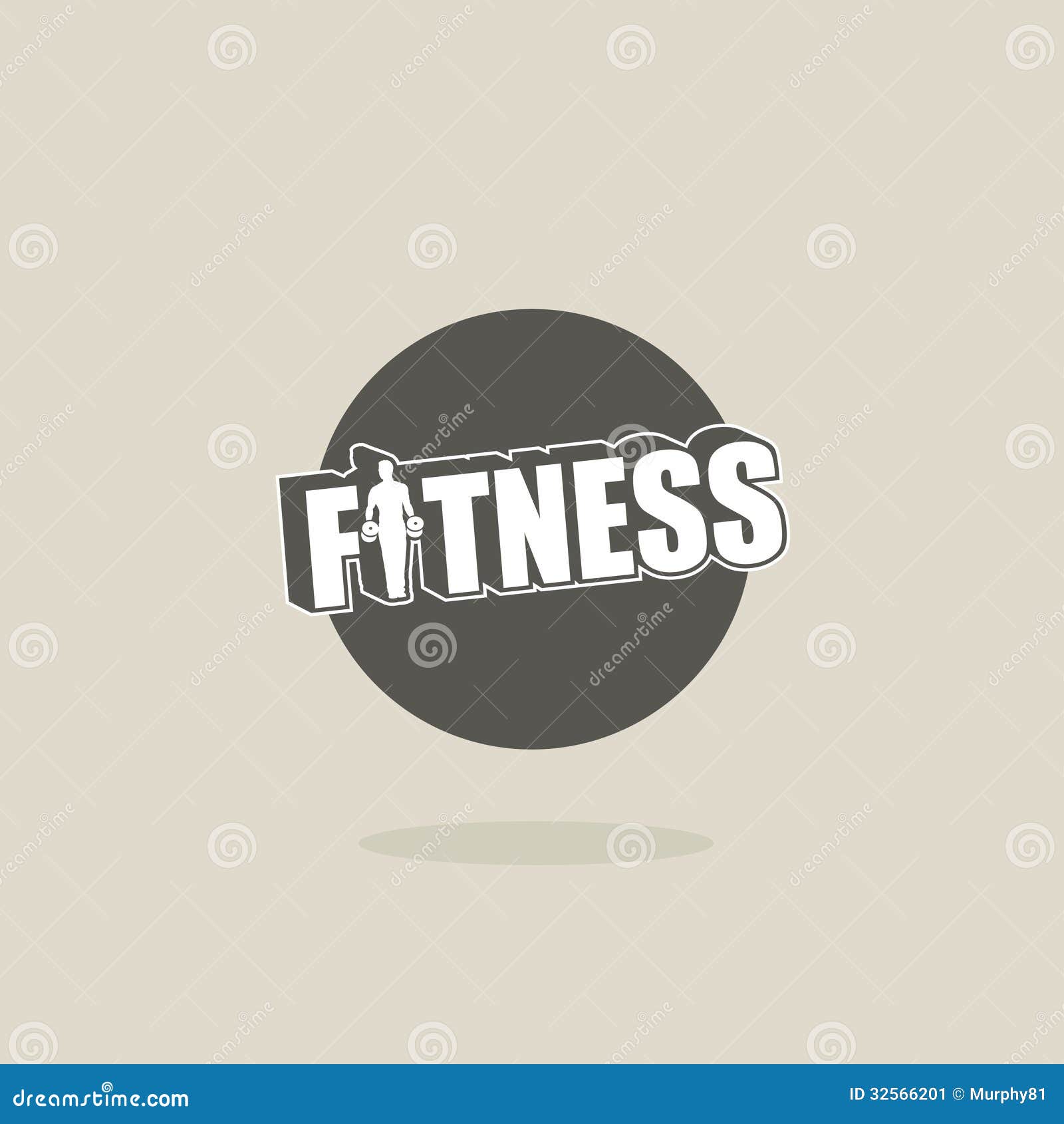 Gym label stock vector. Illustration of sculpted, badge - 32566201