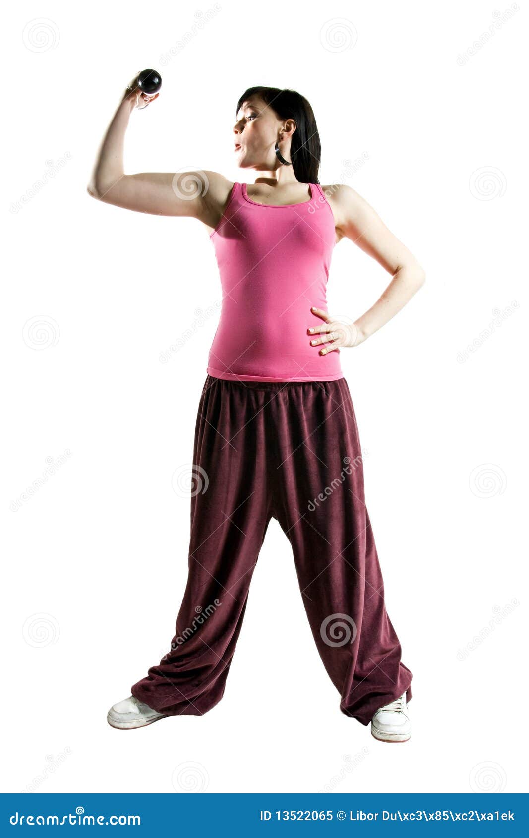 Gym lady stock image. Image of healthy, loss, bodybuilder - 13522065