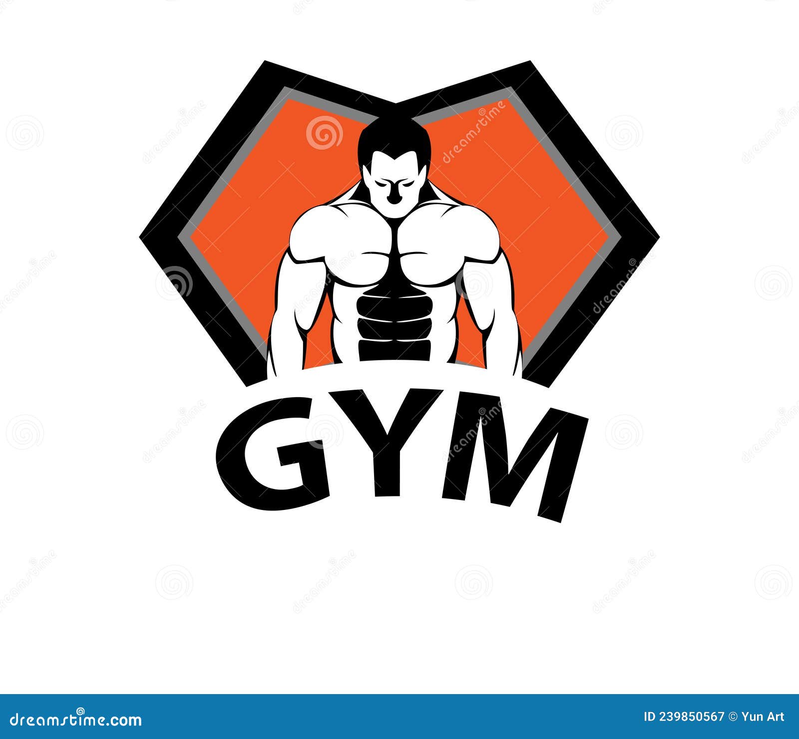 Gym Logo,muscle Logo,modern Creative Logo Design Royalty-Free Stock ...