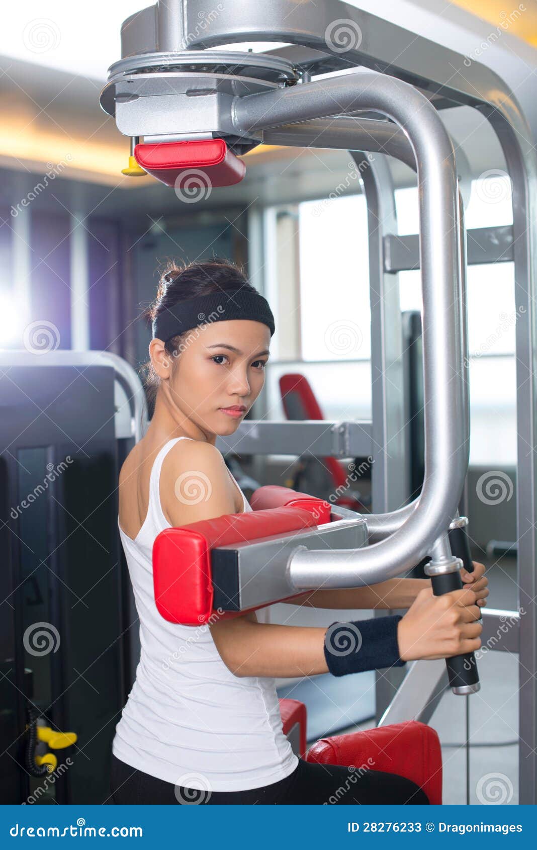 Gym machine stock image. Image of beautiful, exercising - 28276233