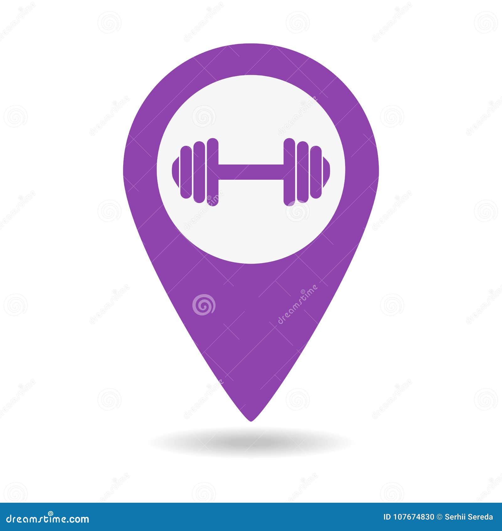 Gym map pointer icon. stock illustration. Illustration of pointer ... Gym map pointer icon. stock illustration. Illustration of pointer ...