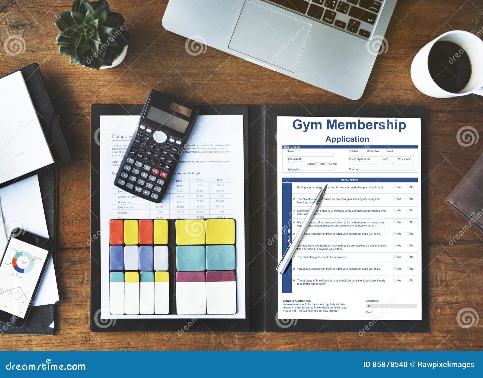 Gym Membership Application Form Request Concept Stock Photo - Image of ...