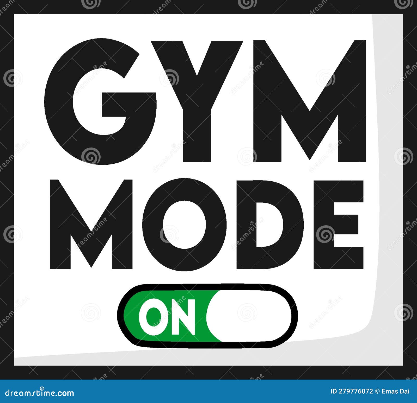 Gym Mode with White Background Stock Vector - Illustration of ...