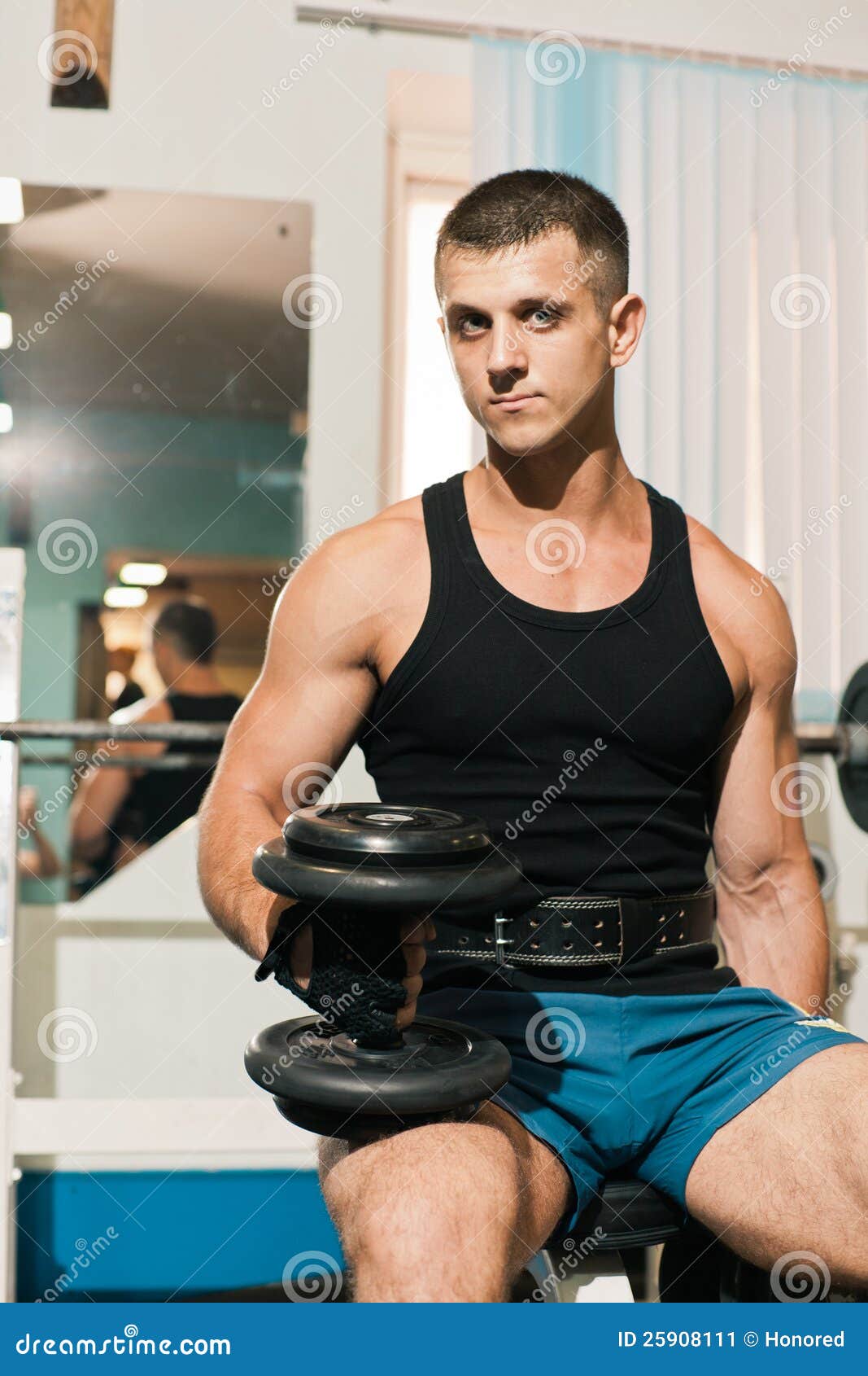 Gym practice stock image. Image of bodybuilder, bodybuilding - 25908111