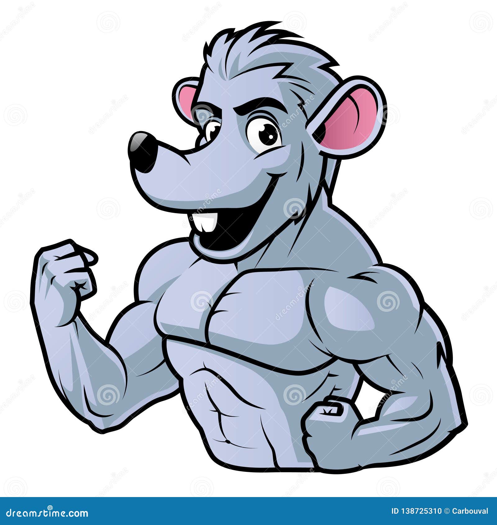 Buff Rat Clipart