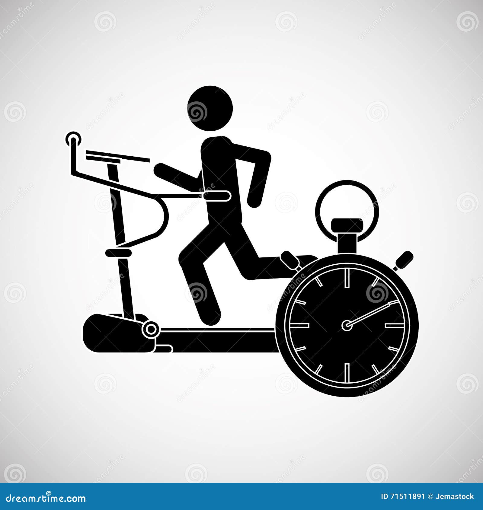 Gym and Running Machine Design , Vector Illustration Stock Vector ...