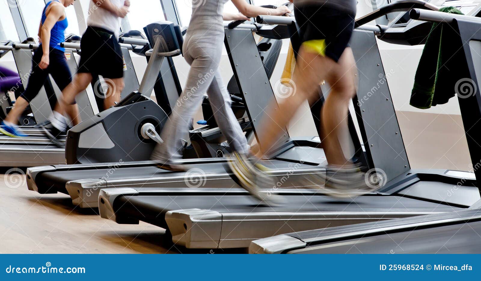 Gym Shot - Running Machines Stock Photo - Image of running, health ...