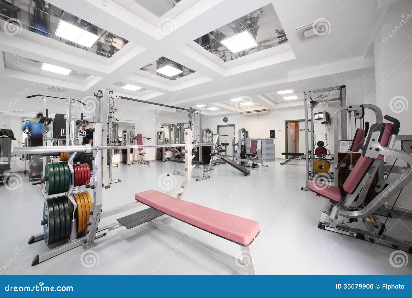 Gym with Special Equipment, Empty Stock Photo - Image of club, luxury ...