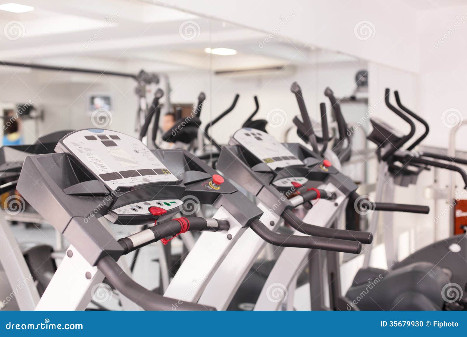 Gym with Special Equipment, Empty Stock Photo - Image of lighting ...