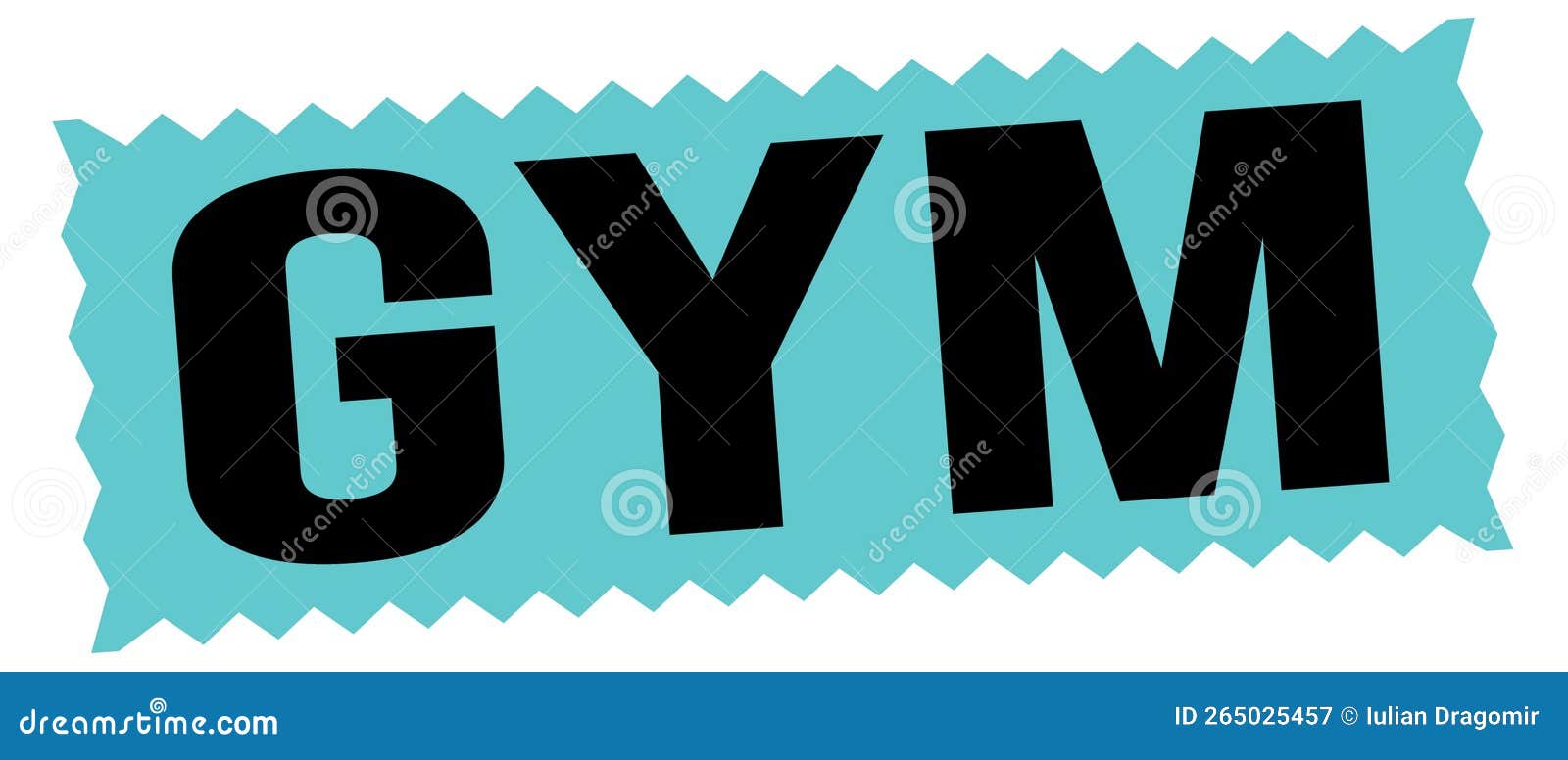 GYM Text Written on Blue-black Stamp Sign Stock Illustration ...