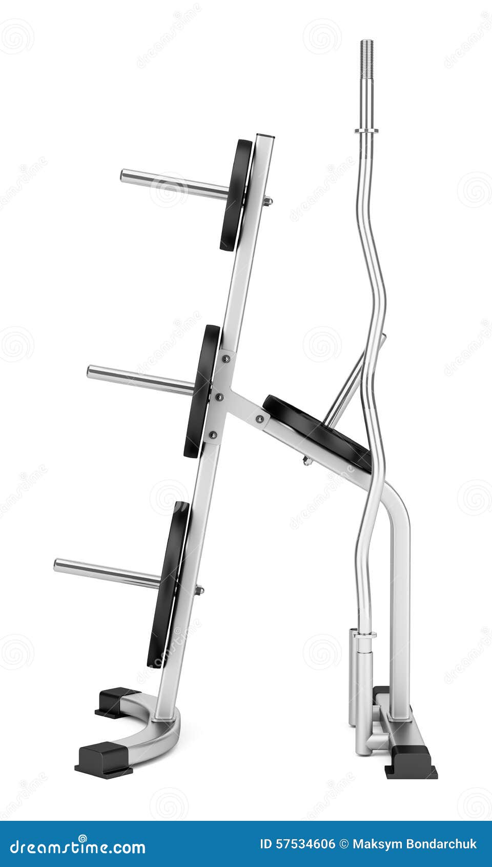 Gym Weight Rack Isolated on White Stock Illustration - Illustration of ...