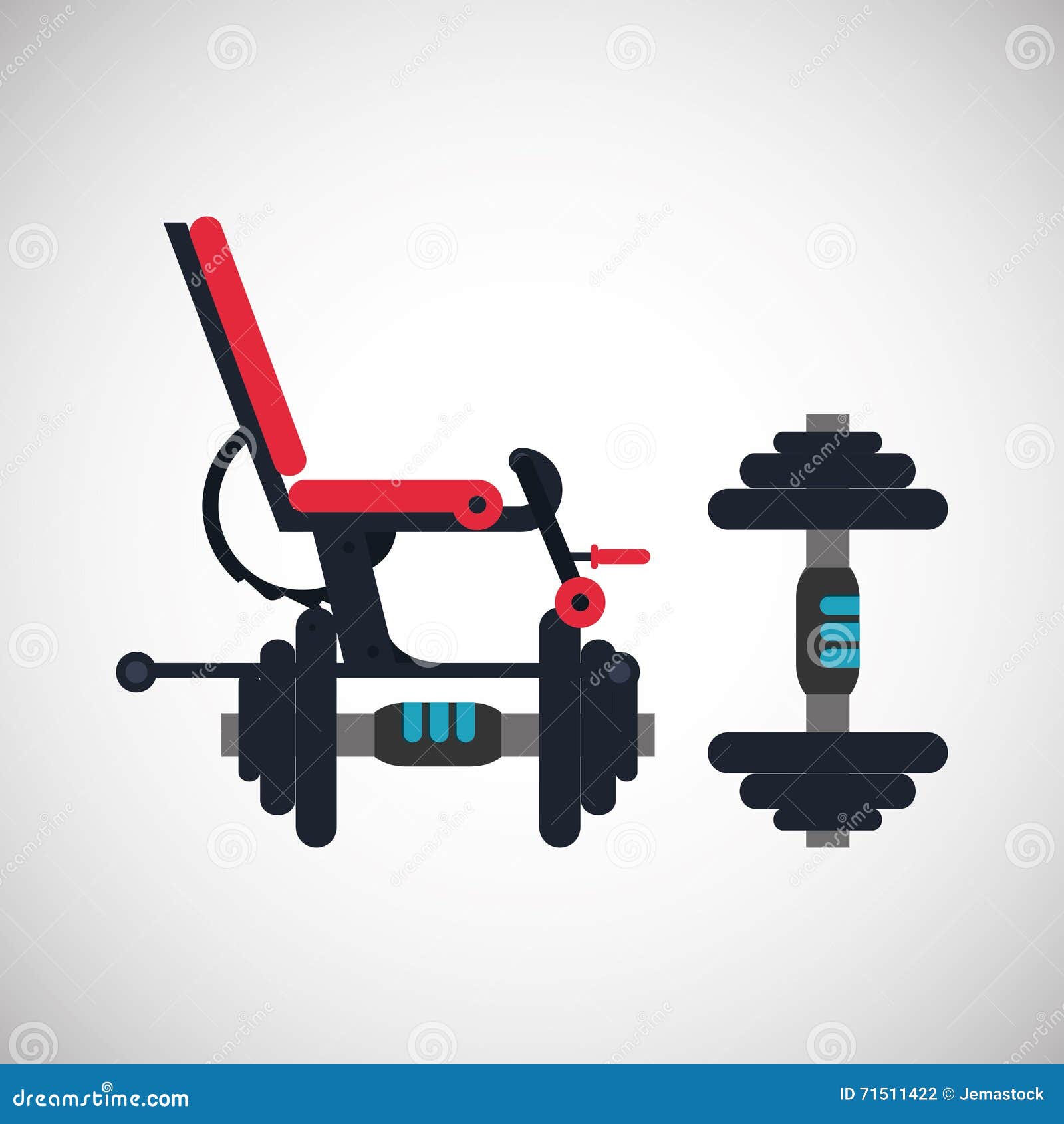 Gym and Weights Icon Design , Vector Illustration Stock Vector ...